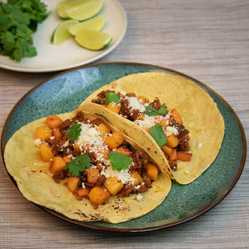 Smoky Chorizo and Potato Tacos – Reser's Foodservice