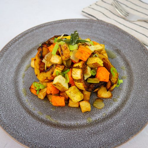 Autumn Tofu Hash with Crispy Sage – Reser's Foodservice
